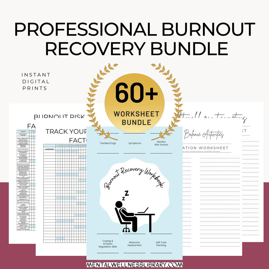 Professional Burnout Recovery Bundle – mentalwellnesslibrary